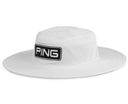 PING Golf Tour Boonie Sun Hat UPF Protection White Adjustable One Size ...
