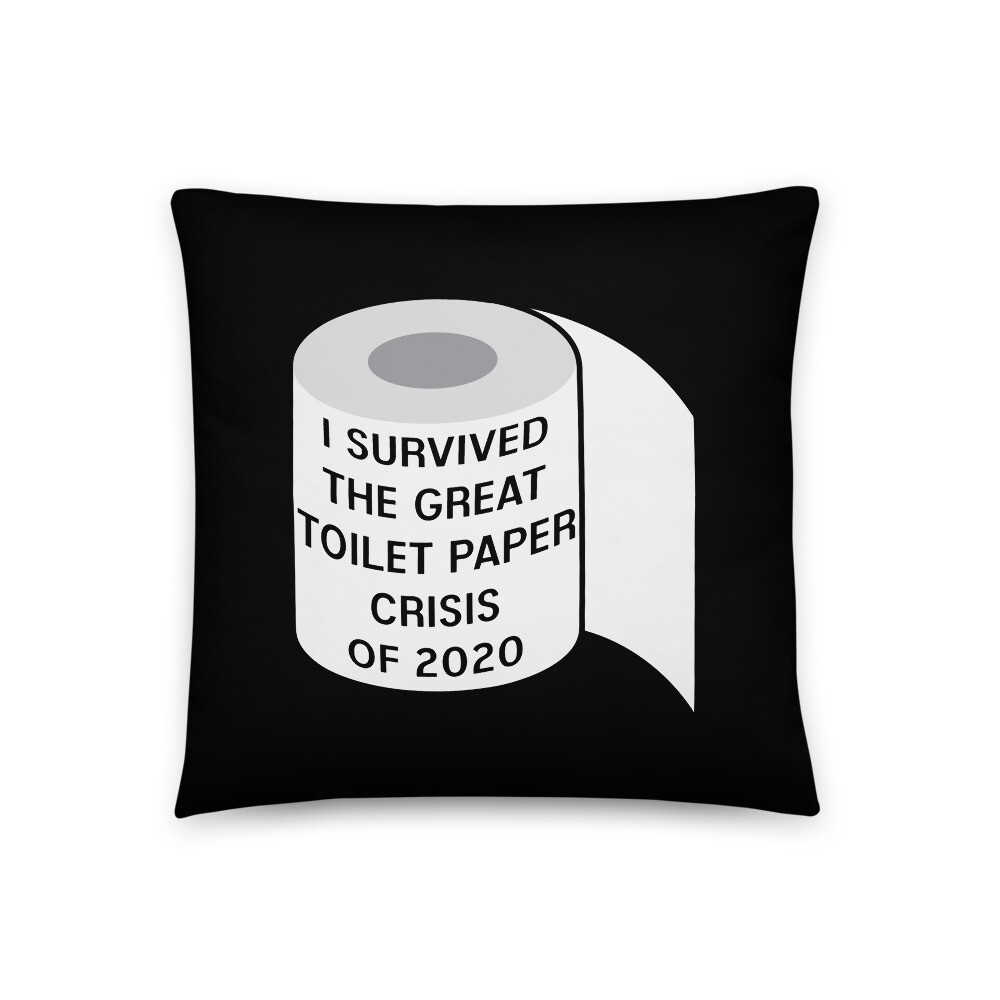 Quarantine Toilet Paper Pillow 18x18 Social Distancing Funny Expert ...