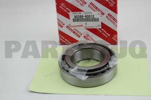 9036660012 Genuine Toyota BEARING (FOR REAR AXLE HUB INNER), RH/LH ...