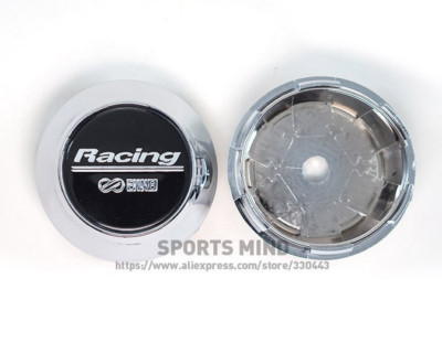 4x69mm Enkei Racing Wheel Center Hub Caps Rim Caps Badges Emblems Black ...