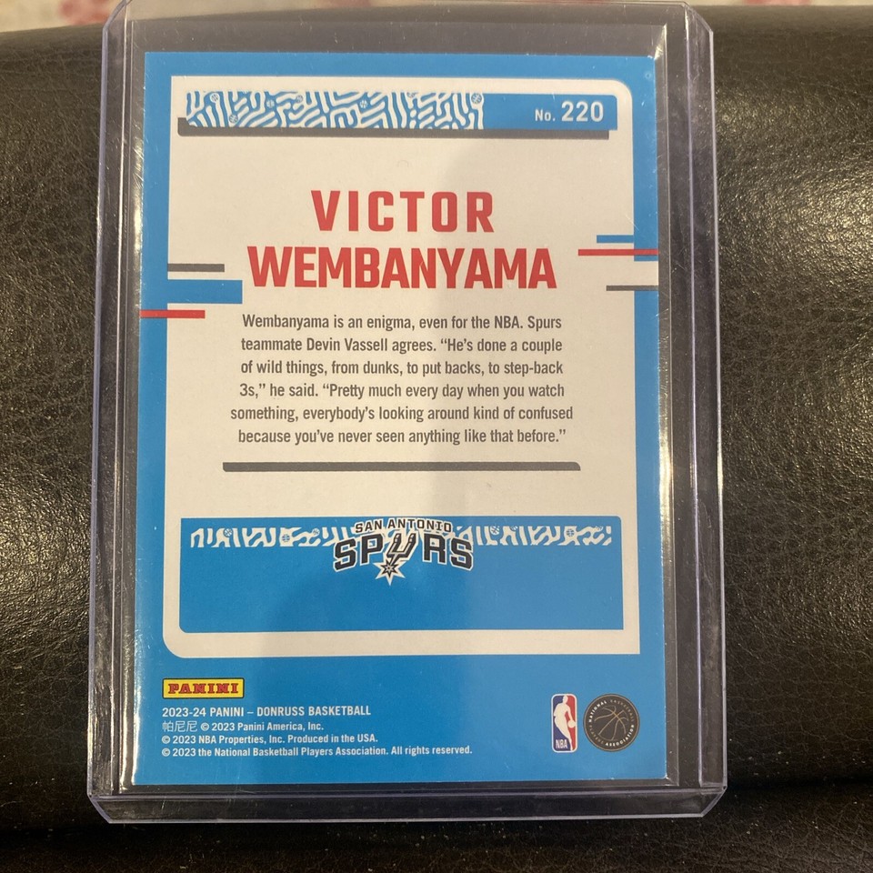 Victor Wembanyama (RC) 2023-24 Panini Donruss - Rated Rookie Card #220 ...