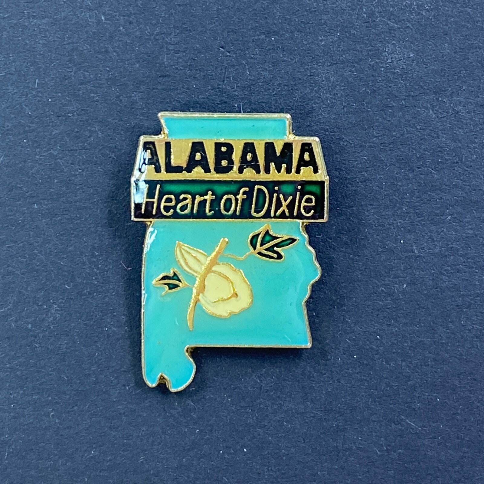 Alabama Heart Of Dixie State Shaped Souvenir Lapel Pin | eBay