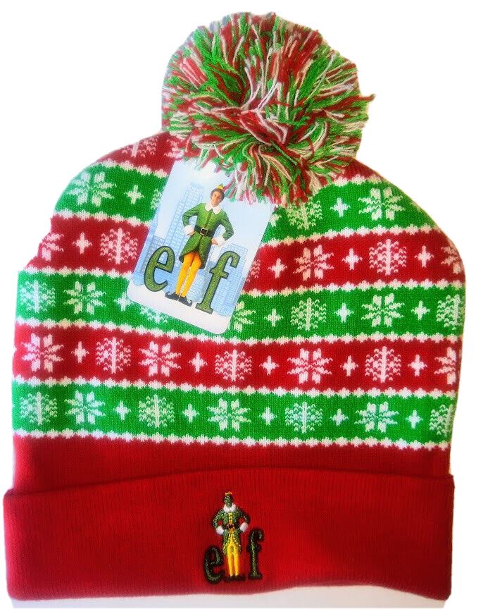 TOSSLE CAP/ELF-THEMED/MULTI-COLOR/POM-POM TOP/NEW WITH TAG/FREE U.S ...