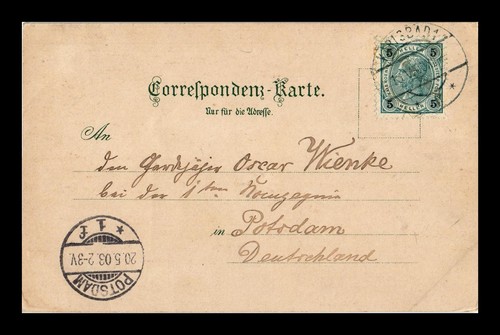 Dr Jim Stamps Austria 5 Heller Franked Postcard Undivided Back 1903 ...
