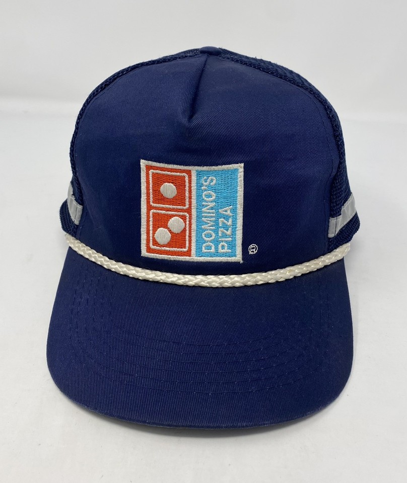 Domino’s Pizza Vintage Embroidered Logo Trucker Rope Hat SnapBack Cap + Pin | eBay