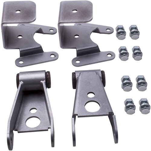 Rear 4" Lowering Drop Kit Shackle Hanger Fit Dodge D100 D150 Ram ...