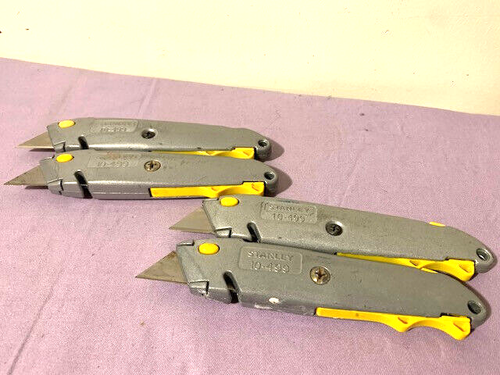 Lot of 4 Stanley 10-499 Retractable Utility Knife, Box Cutter Made in ...