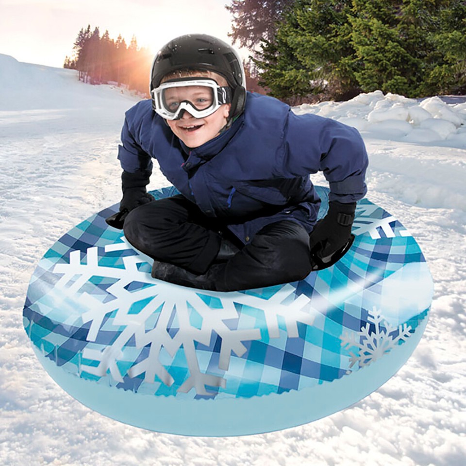 Aqua Leisure 43" Pipeline Sno Clear Top Racer Sno-Tube - Cool Blue ...