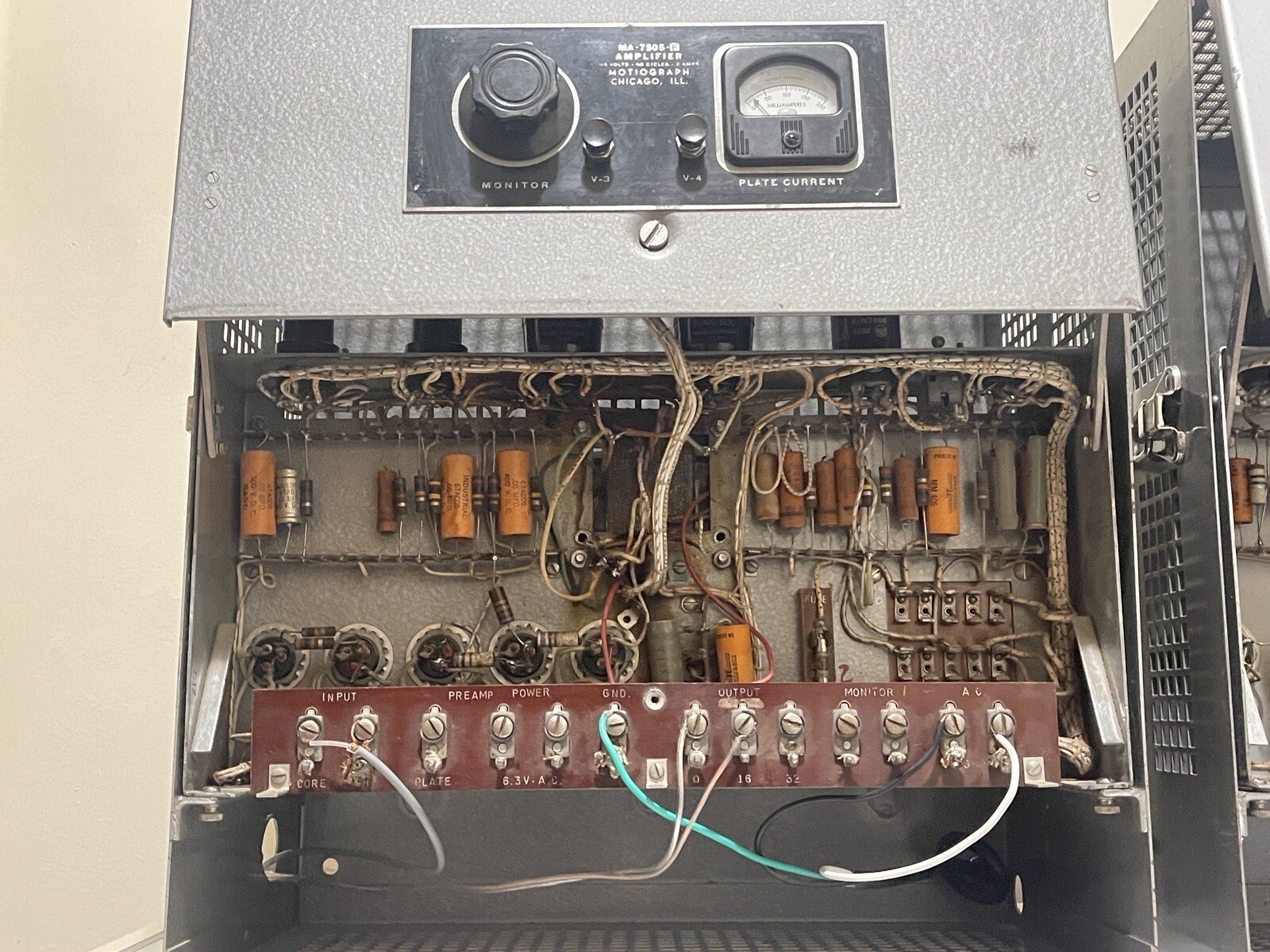 Pair of Motiograph MA-7505 tube amplifier - Western Electric | eBay