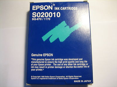 Epson Ink Cartridge Original S020010 for Epson SQ-870 Sq -1170 Boxed | eBay