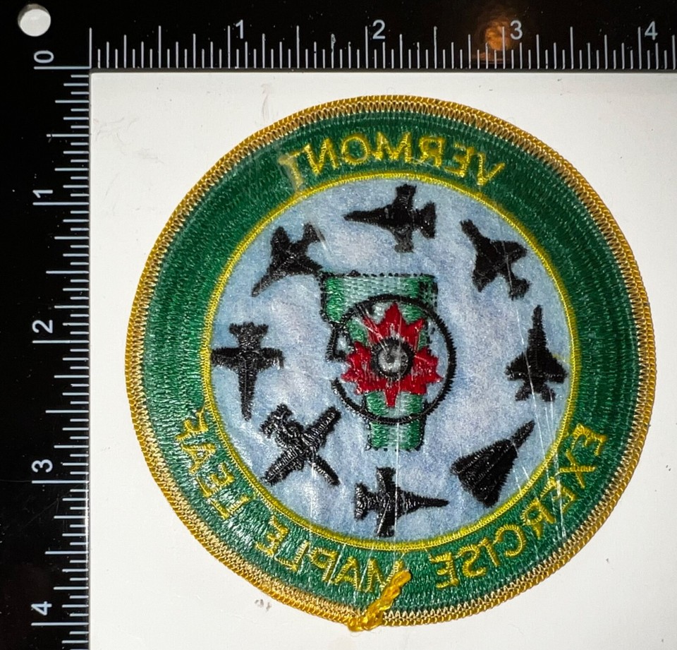 USAF 158th Fighter Wing Vermont ANG Exercise Maple Leaf Patch | eBay
