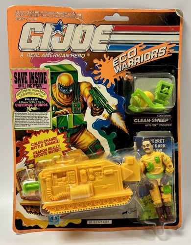 1990 Vintage Hasbro Gi Joe RAH Eco Warriors Clean Sweep Anti-Tox ...