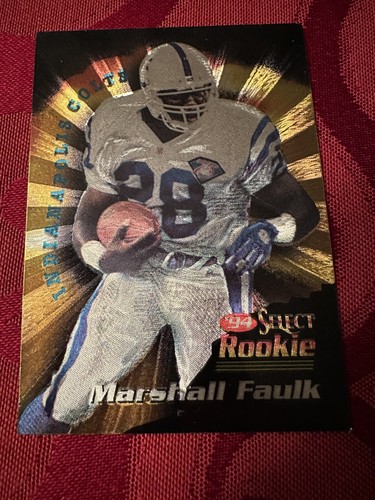 1994 Select Marshall Faulk SR1 Rookie Football Card | eBay
