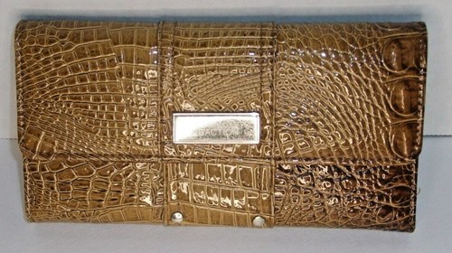 Kenneth Cole Reaction Camal Crocodile Womans Checkbook Wallet | eBay