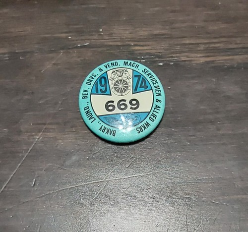 Vintage 1974 Teamsters Union 669 Small Button Pin | eBay