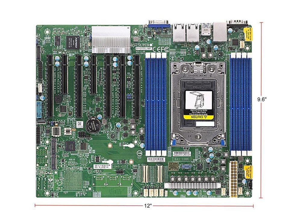 Supermicro Motherboard MBDH12SSLNTO Socket SP3 AMD EPYC 7003 Milan/7002 ...