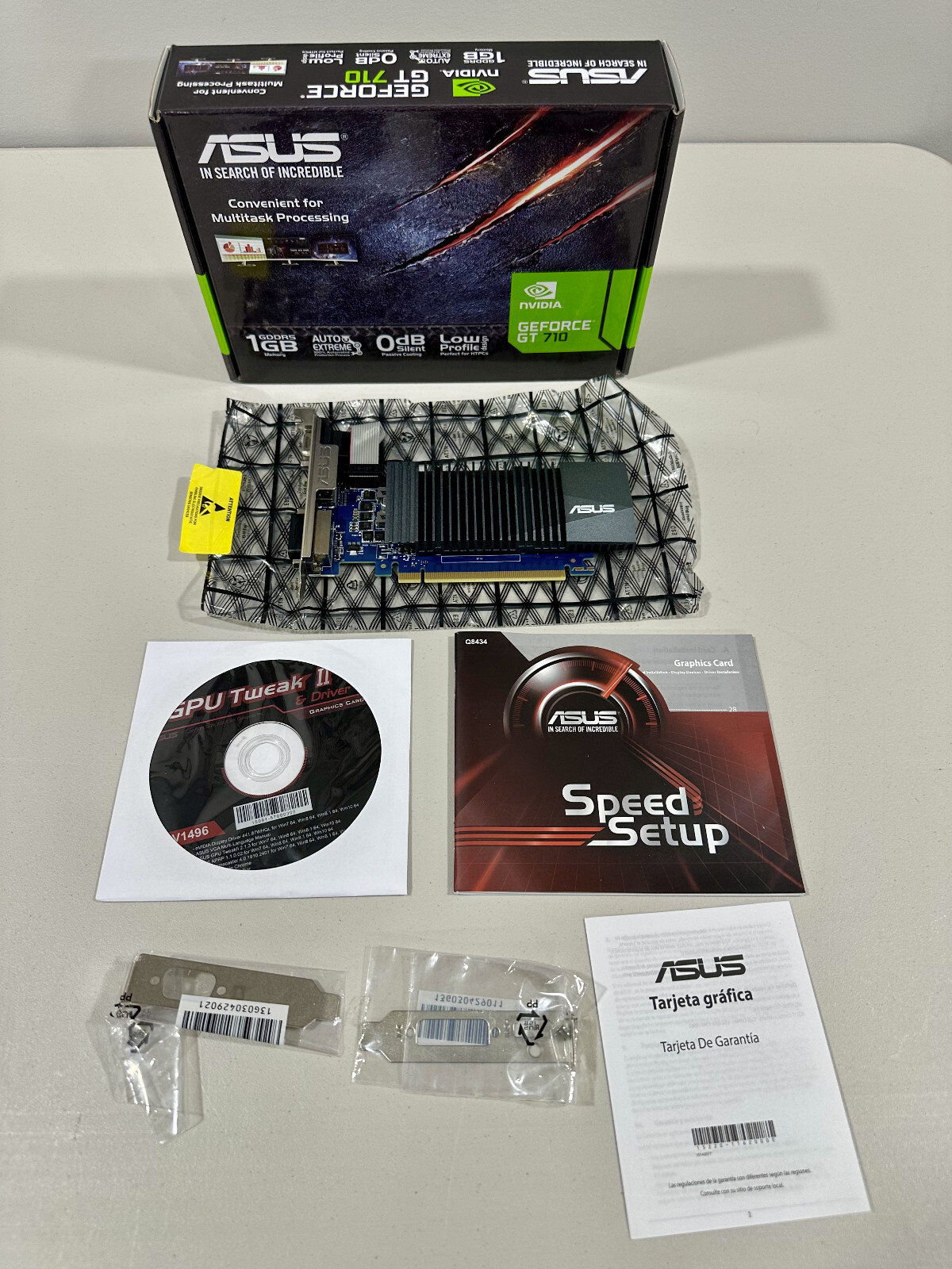 ASUS NVIDIA GeForce GT 710 1GB GDDR5 Graphics Card GT710-SL-1GD5-BRK ...