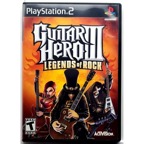 Guitar Hero III Legends Of Rock - Sony Playstation 2 PS2 3 Pristine 1Y ...