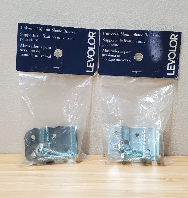 Levolor Universal Mount Shade Brackets (2) | eBay