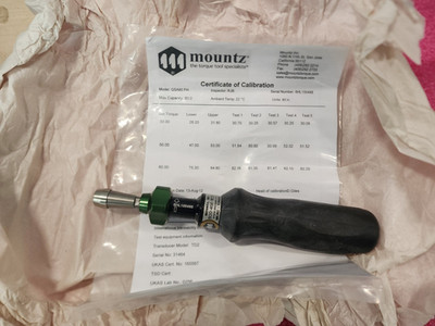 MOUNTZ QSA80-FH Adjustable Torque Driver New out of Box! | eBay