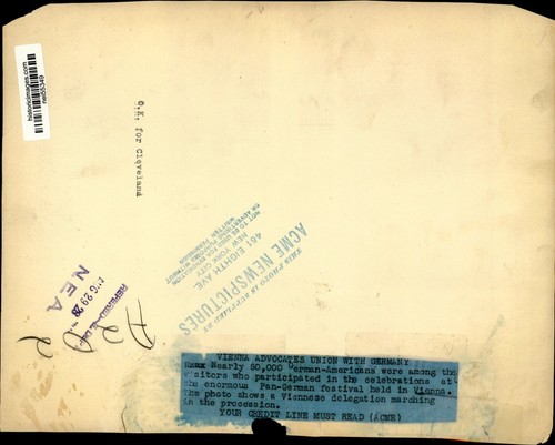 1928 Press Photo Delegation Marching in Pan-German Festival Held in ...