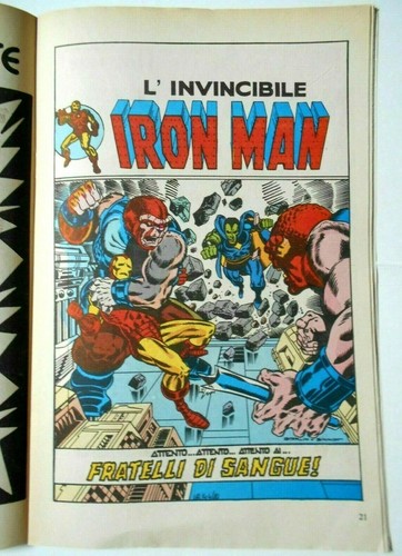 IRON-MAN 55; THANOS FIRST APPEARANCE INSIDE COVER IN ITALIAN EDITION ...
