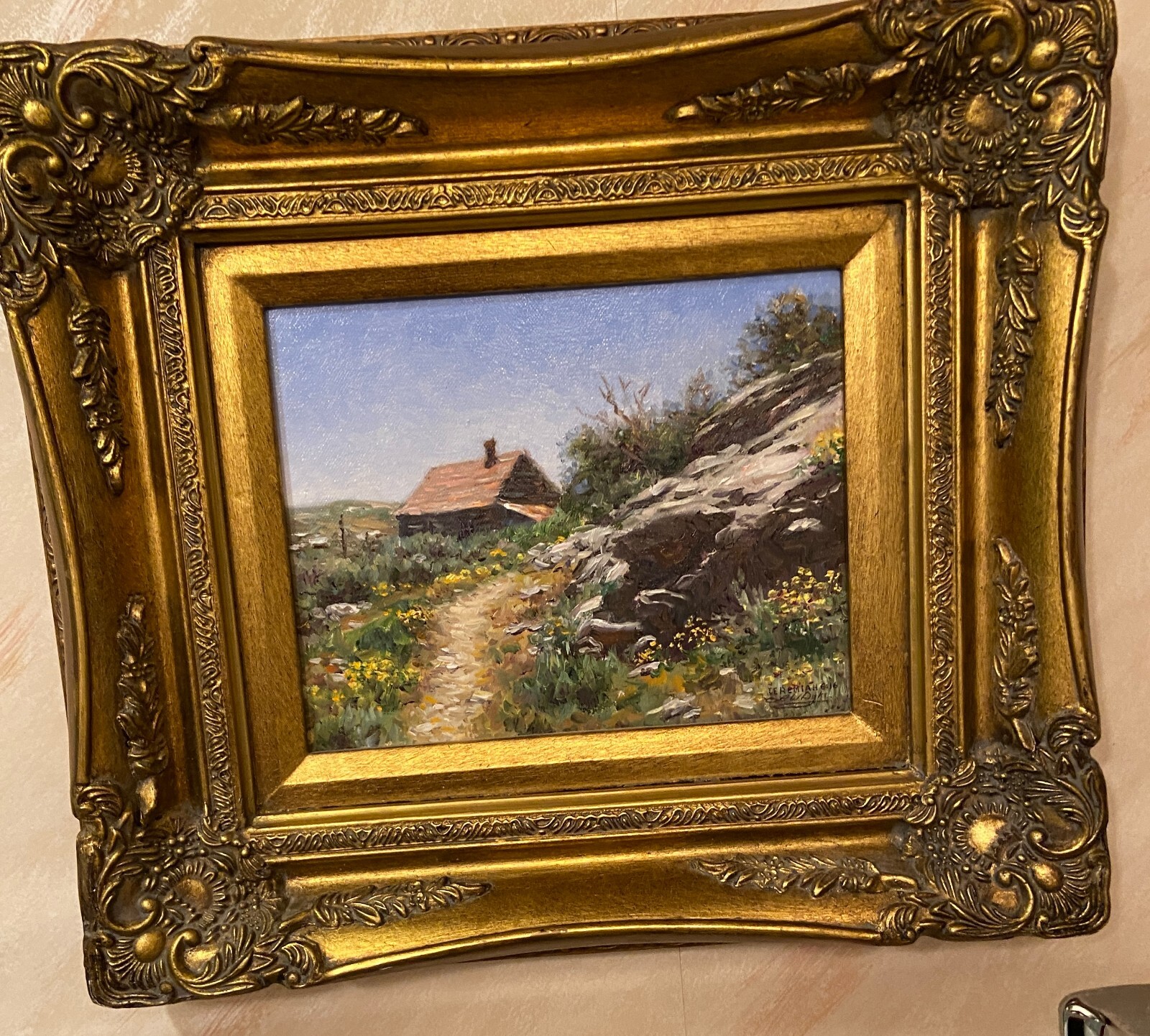 Larry Dyke original oil on canvas painting - Bodie Ghost Town - signed ...