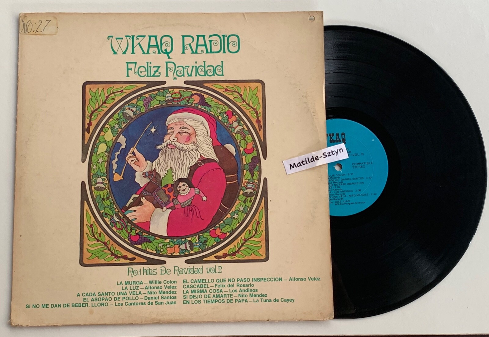 FELIZ NAVIDAD WKAQ Radio - Hits de Navidad Puerto Rico folk Xmas LP | eBay