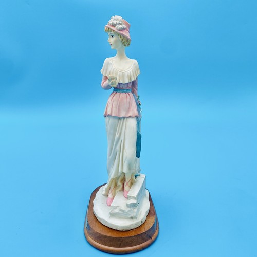Vintage La Verona Collection Figurine Elegant Lady With Hat And Flowers ...