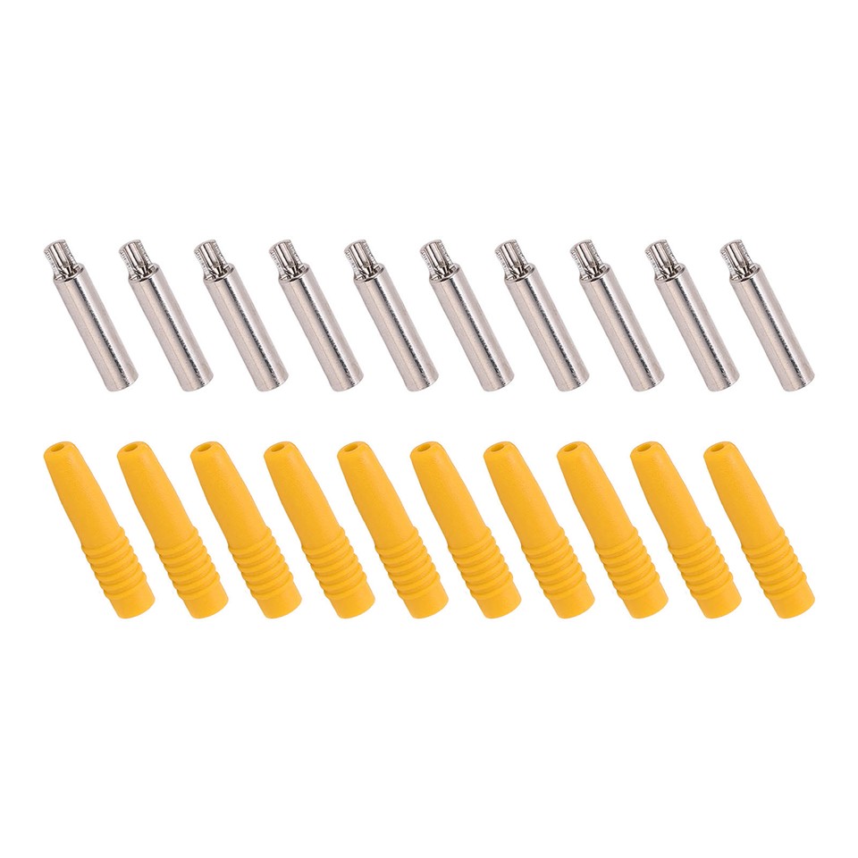 (yellow)Banana Plug Banana Connector 2mm High Accuracy Female Insulated ...