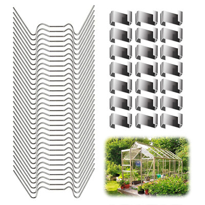 Greenhouse Glazing Glass Clips W Z or Mixed Pack Spring Wire Glass ...