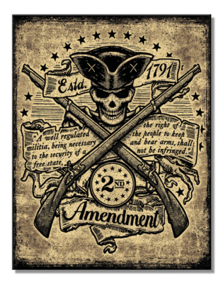 12 1/2" X 16" TIN SIGN 2ND AMENDMENT MINUTE MAN METAL SIGN NEW | eBay