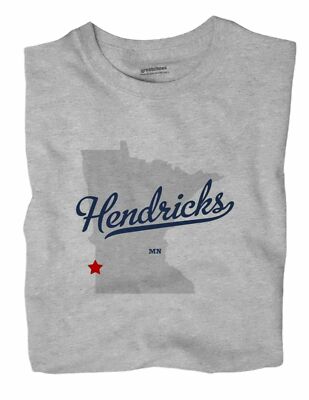 Hendricks Minnesota MN T-Shirt MAP | eBay