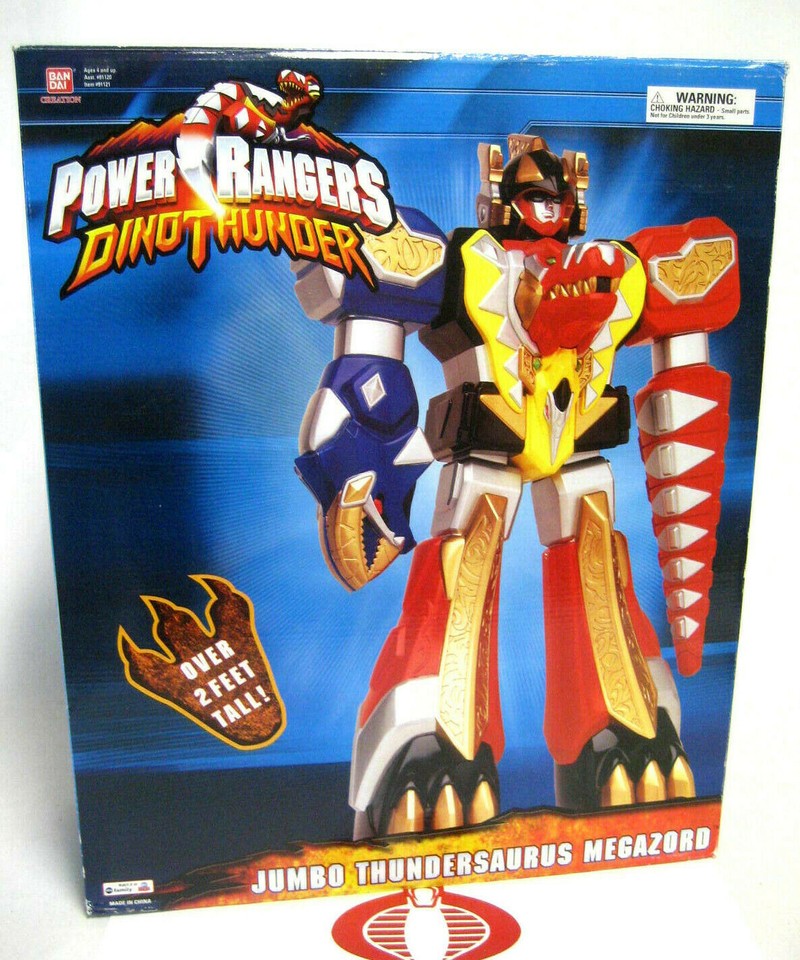 Power Rangers Jumbo Action Figure Dino Thunder Thundersaurs Megazord w ...