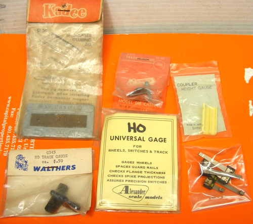 (6) Track Gauges, Lock-Ons, Coupler Height Gauge & Uncoupling Jig | eBay