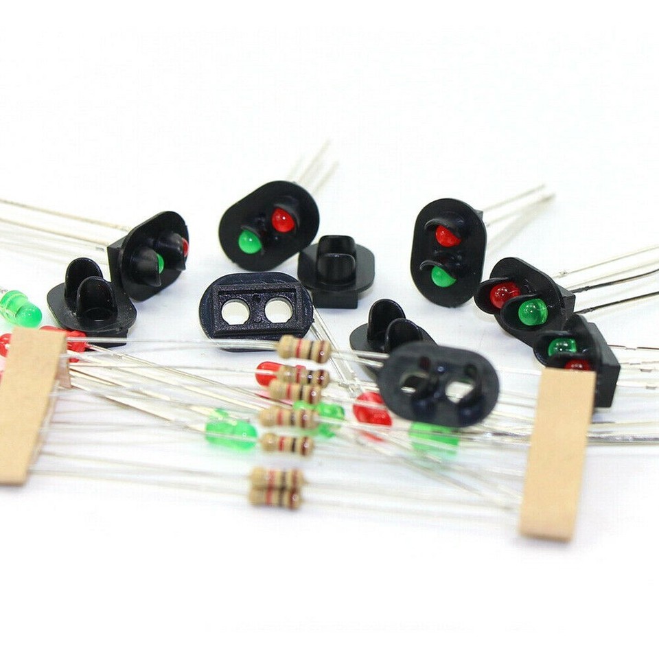 10pcs Signal Heads With 3mm LEDs For Railway Signal HO Or OO Scale High ...