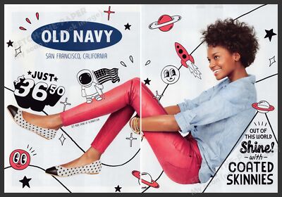 Old Navy Coated Skinnies Clothing 2000s Print Advertisement Ad (2 pages ...