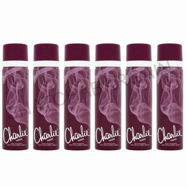 6 X 75ml Charlie Electric Blue Body Spray Mist Fragrance for sale ...