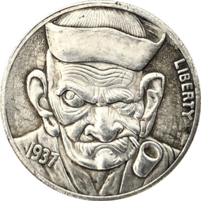 Hobo Nickel Coin Old Man with Hat Coin Collection Engraving Art Gift | eBay