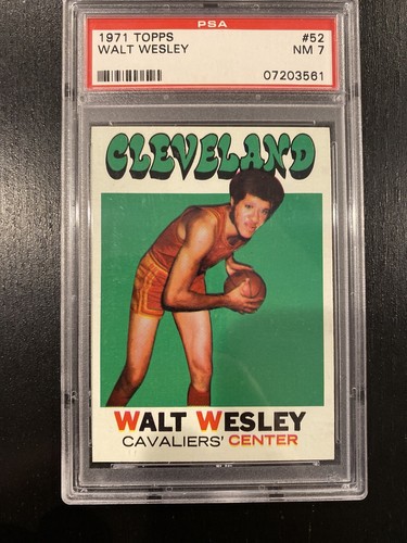 1971 Topps NBA Walt Wesley #52 PSA 7 NM | eBay