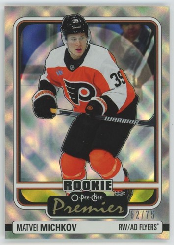 2024-25 O-PEE-CHEE Matvei Michkov OPC PREMIER RC DIAMOND RAINBOW /75 | eBay