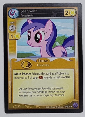 MY LITTLE PONY CCG PREMIERE BASE SET #93 SEA SWIRL PORPOISEFUL RARE ...