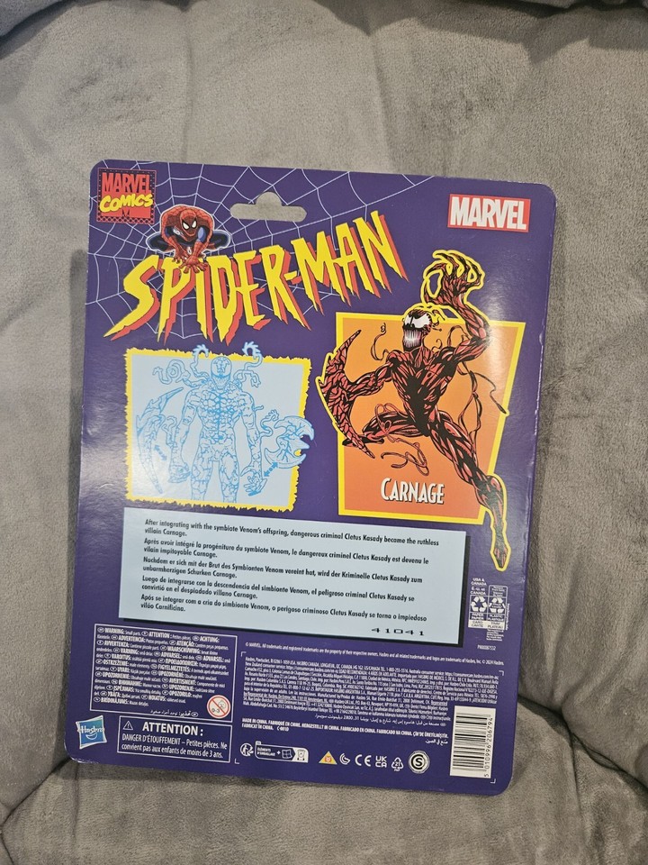 Hasbro Marvel Legends Retro Carnage 6" Action Figure Target Exclusive ...