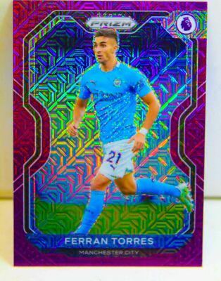 Ferran Torres 2020-21 Chronicles Soccer Prizm Purple Mojo Prizm Card #6 ...