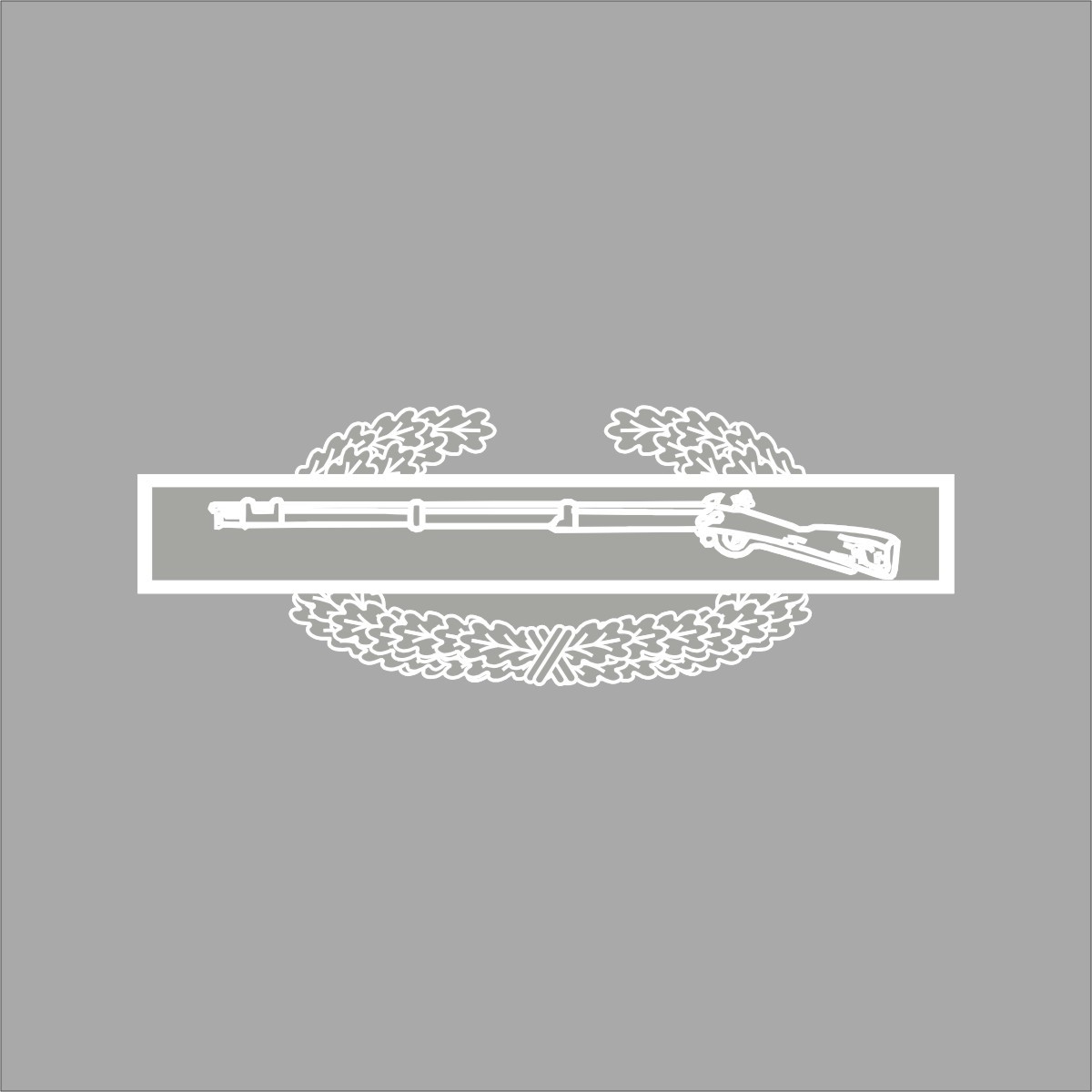Combat Infantry Badge Black And White