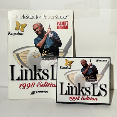 Links LS 1998 Edition Golf CD-ROM PC Game with Box & Manuals *BUY 2 GET ...