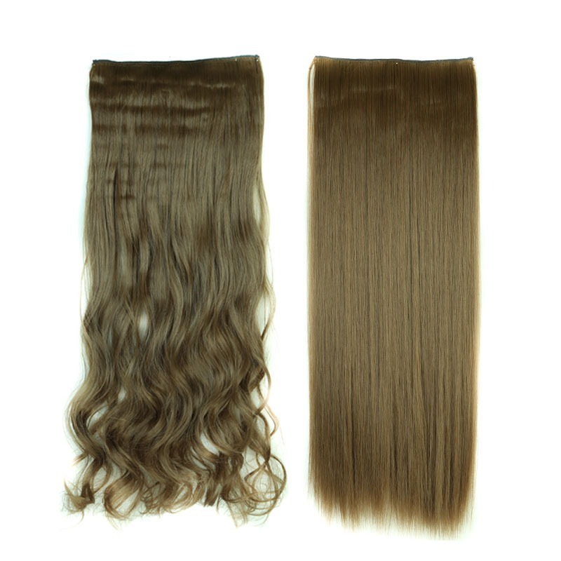 Extra Long 17-30" One Piece Clip In Hair Extensions Brown Blonde New As ...