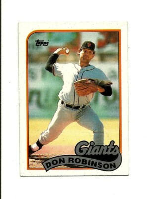 1989 TOPPS #473 Don Robinson: San Francisco Giants: Pitcher: Baseball ...