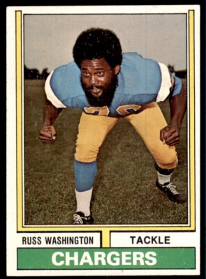 1974 Topps Russ Washington Football Card San Diego Chargers #416 | eBay