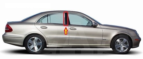 NEW GENUINE MERCEDES E W211 DOOR RIGHT REAR O/S B-PILLAR TRIM COVER ...